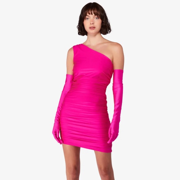 Miscreants | Dresses | Miscreants Sjp Pink Lycra Dress | Poshmark
